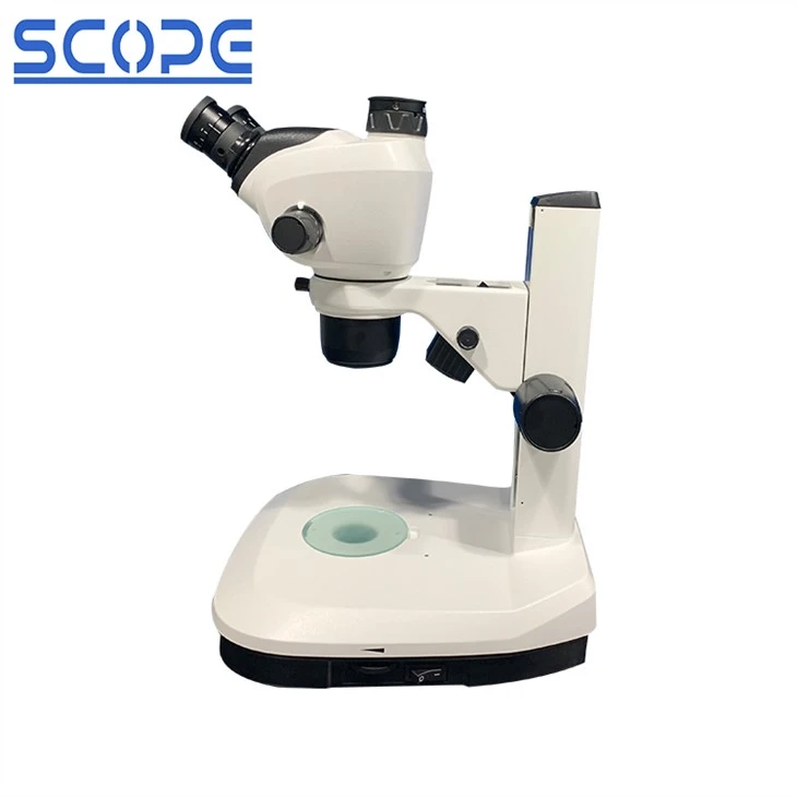 Chine Zoom de microscope stéréo trinoculaire avec usine de lumière LED ...